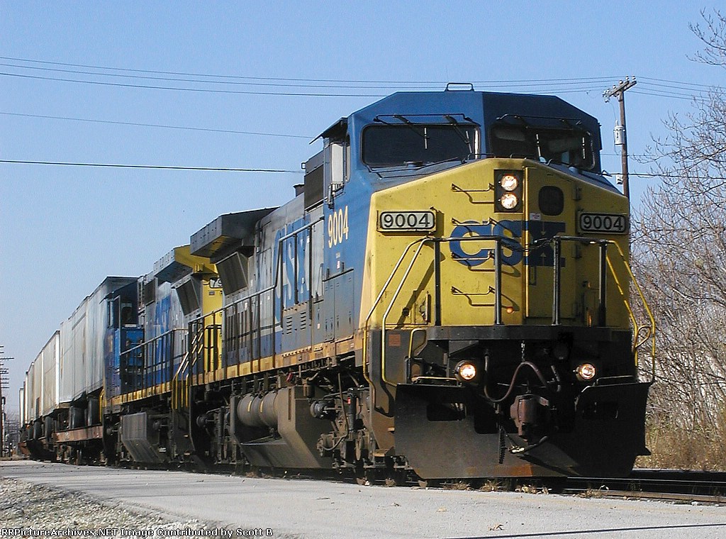 CSX 9004 Q110 12:22 pm On the B&O